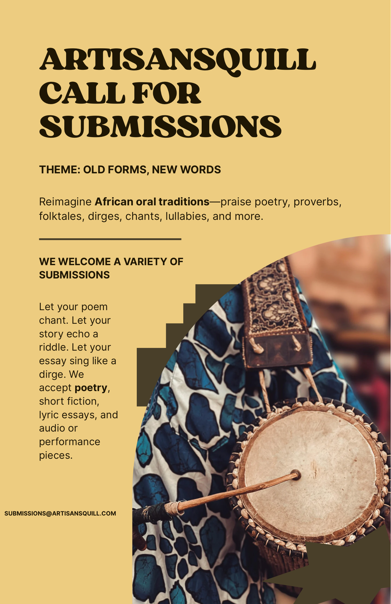 SUBMISSIONS: OLD FORMS, NEW WORDS – ArtisansQuill| Celebrating Wordcraft